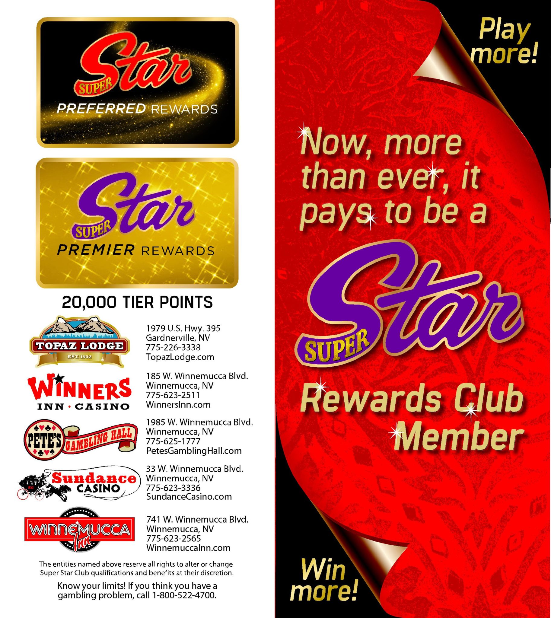 Super Star Rewards - The Winnemucca Inn